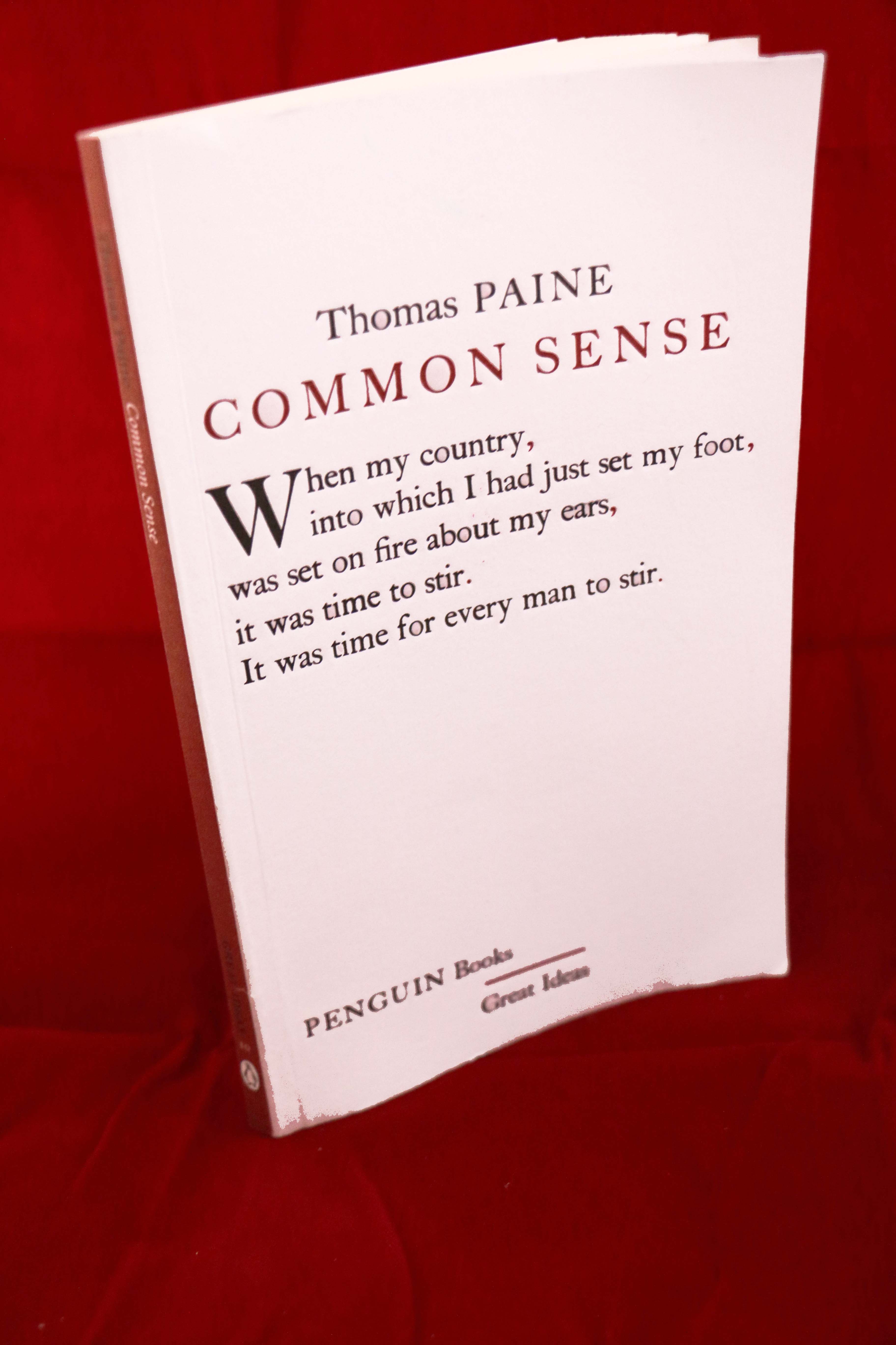 Thomas Paine “Common Sense” – book review – litcritpop